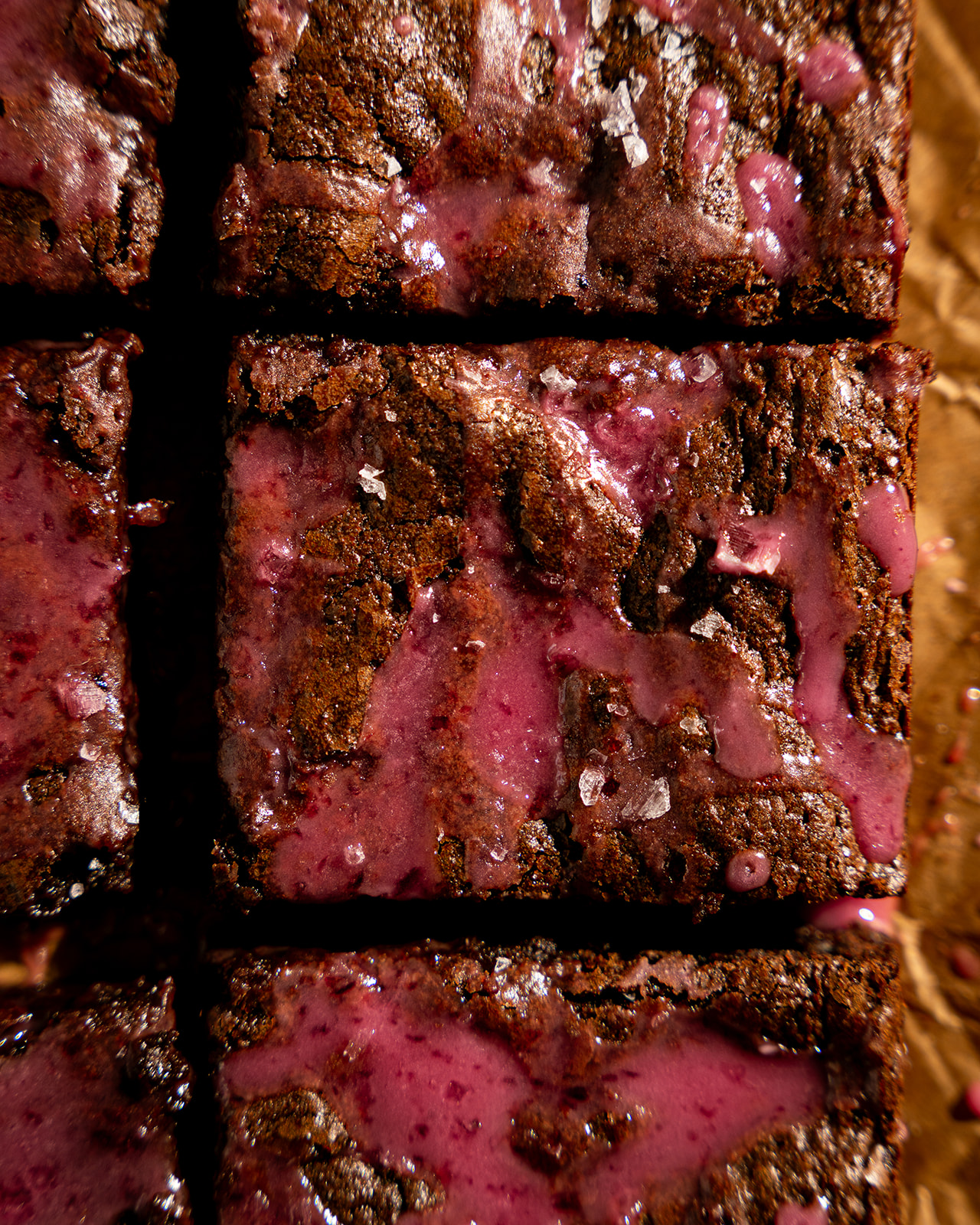 Fudgy Blood Orange Brownies with Citrus Glaze - The Slotted Spoons